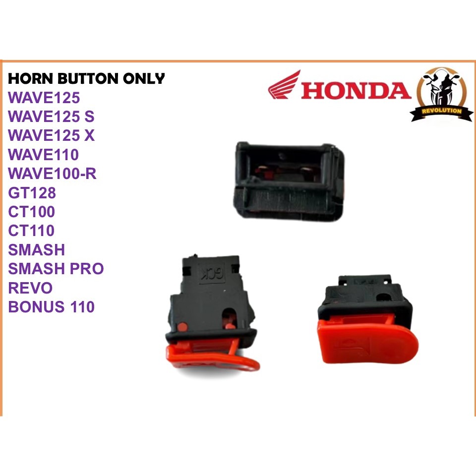 HORN SUIS BUTTON HANDLE SWITCH WAVE 125 125S 125X 110 GT128 CT110 CT100 ...