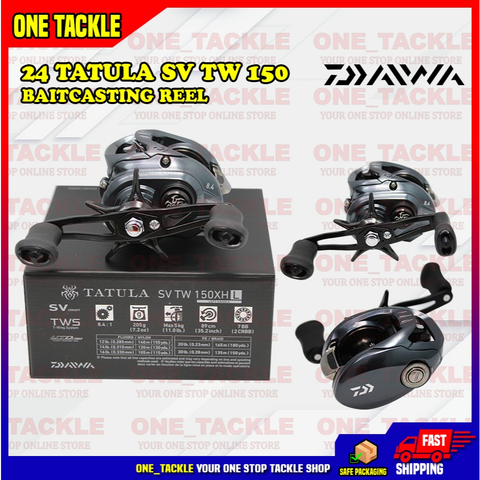 Daiwa Tatula sv tw 150 Baitcasting reel 2024 | Shopee Malaysia