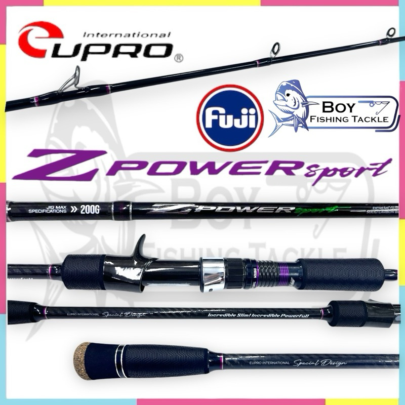 EUPRO Z POWER SPORT JIGGING BOTTOM FISHING ROD SOLID CARBON JORAN ...