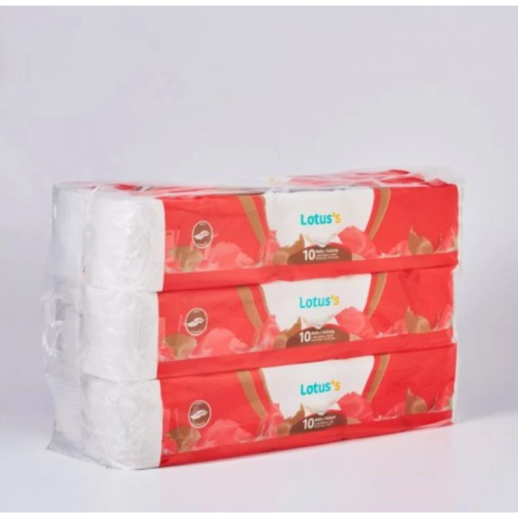 Lotus's Compact Tissue Roll 180sheets 10 Rolls x 3 Packs | Shopee Malaysia