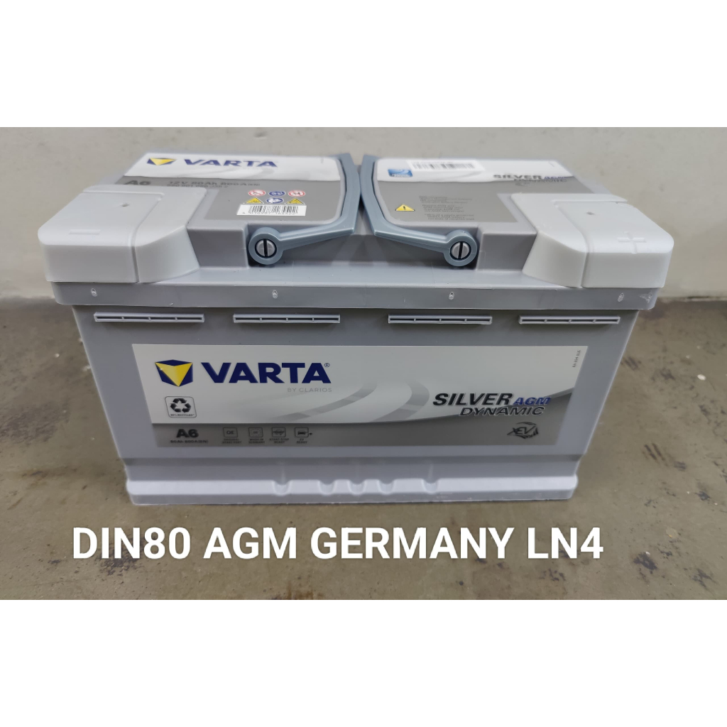 [ Installation Provided ] DIN80L - LN4 Varta Silver Dynamic AGM (Made In Korea) Car Battery ...