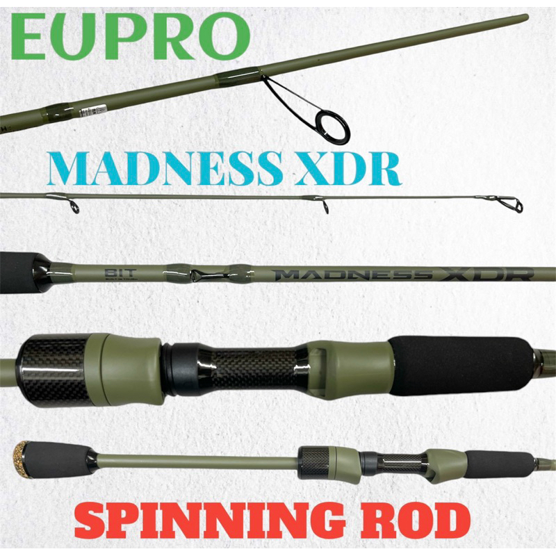 EUPRO MADNESS XDR SPINNING AND CASTING FISHING ROD TWO PIECE | Shopee ...