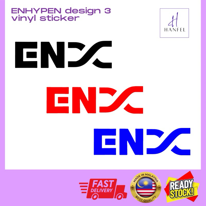 ENHYPEN logo design 3 vinyl sticker ( Die-cut) | Shopee Malaysia