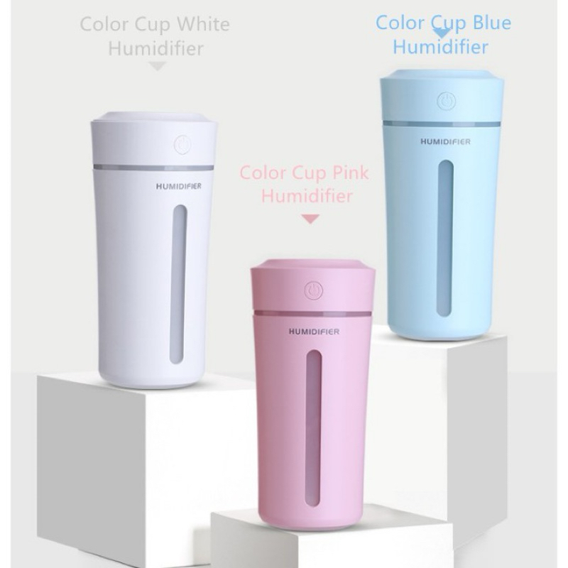 (NEW) Portable Seven Color Cup Humidifier Pink | Shopee Malaysia