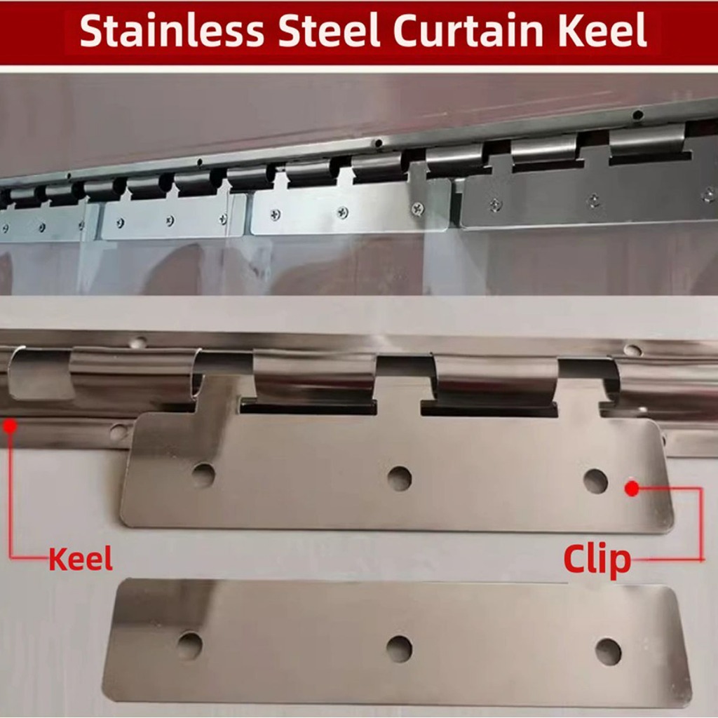 Heavy Duty Pvc Curtain Strip Hanger I Stainless Steel 304 I 1 Mtr-7 ...