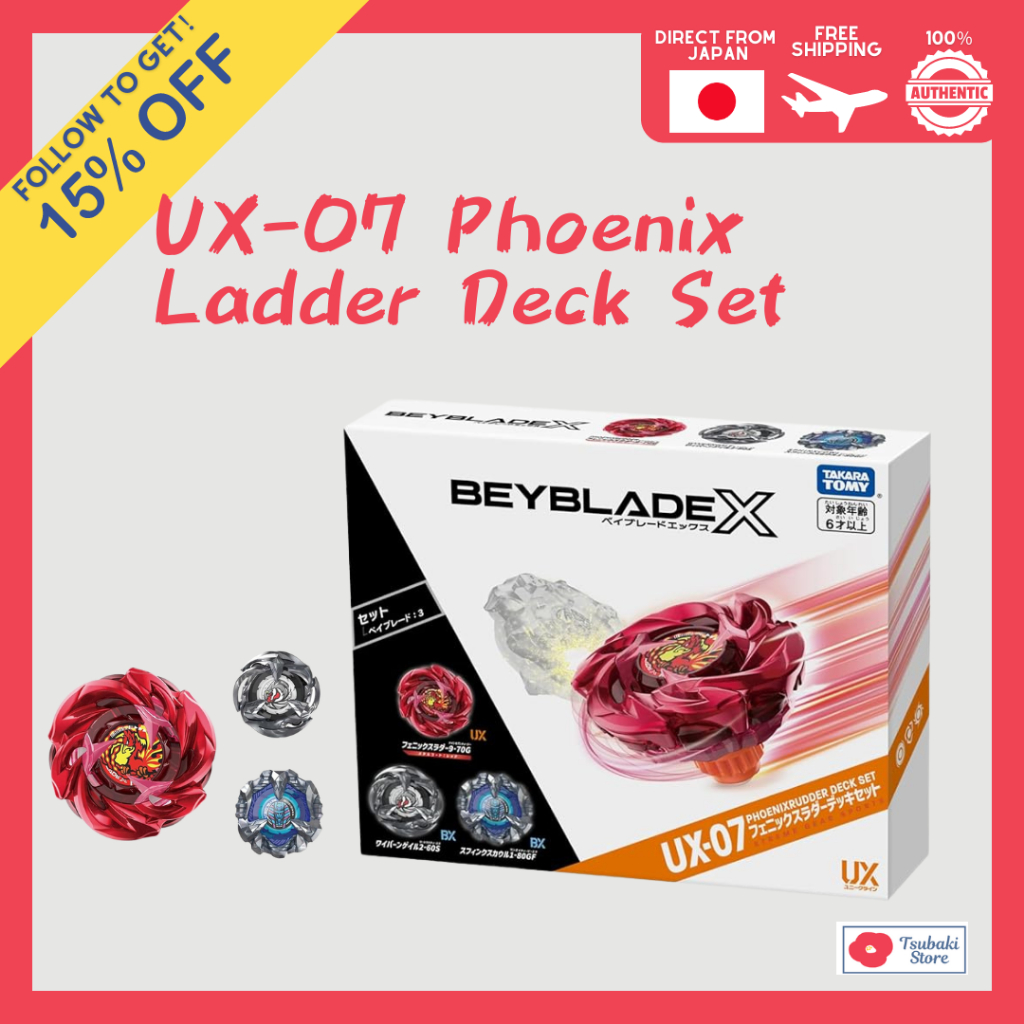 BEYBLADE X UX-07 Phoenix Ladder Deck Set | Shopee Malaysia