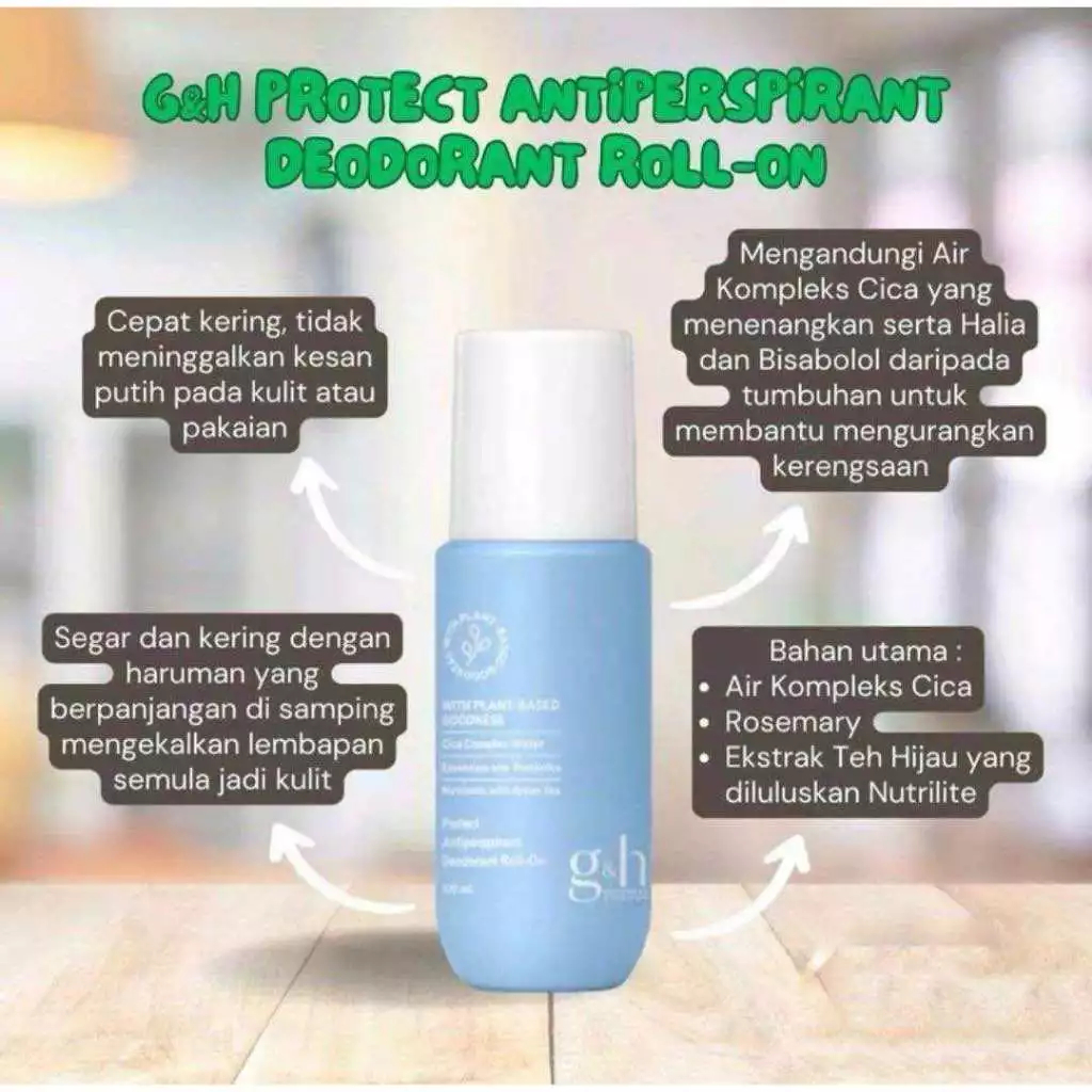 G&H PROTECT+ Deodorant & Anti-Perspirant Roll-On - 100ml [Ready Stock ...