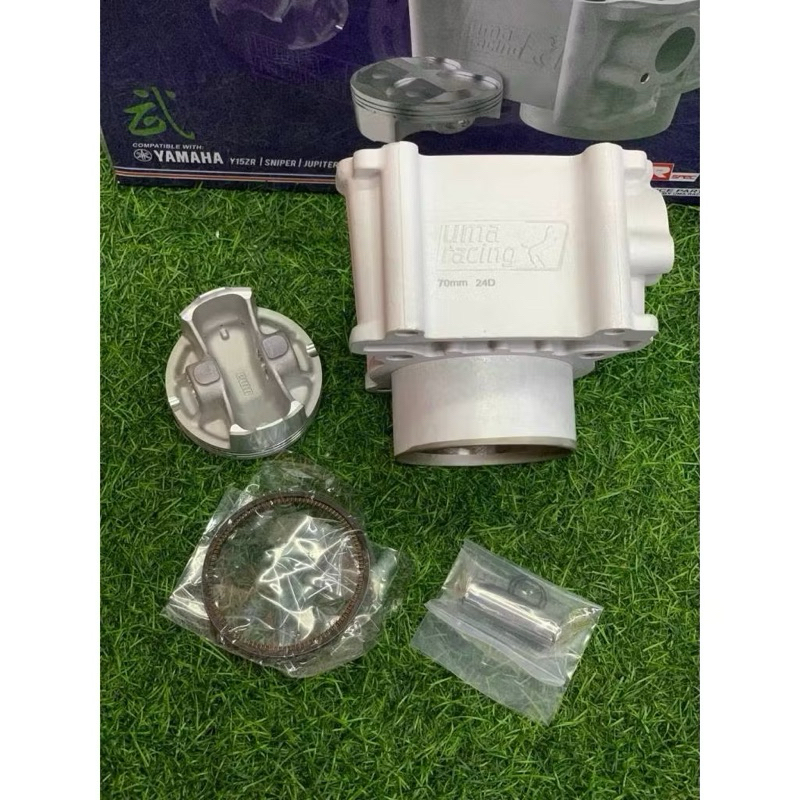 UMA RACING CERAMIC BLOK BLOCK FORGED PISTON 70MM 70 Y15ZR 135LC Y15 ...