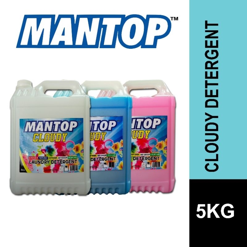 sabun basuh baju MANTOP Cloudy Laundry Liquid Detergent sabun dobi (5kg ...