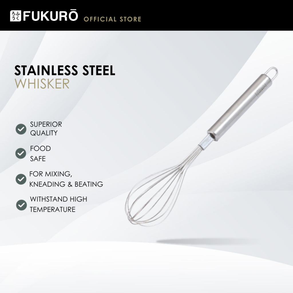 Fukuro Kitchen Stainless Steel Whisker - Size S | Shopee Malaysia