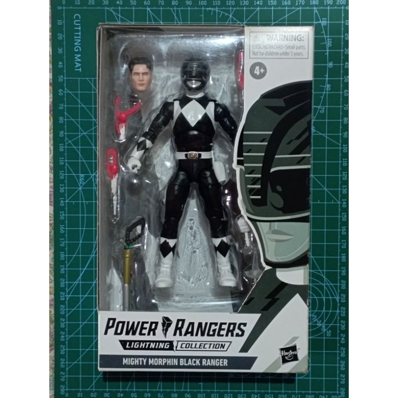 Hasbro Power Rangers Lightning Collection Mighty Morphin Black Rangers ...