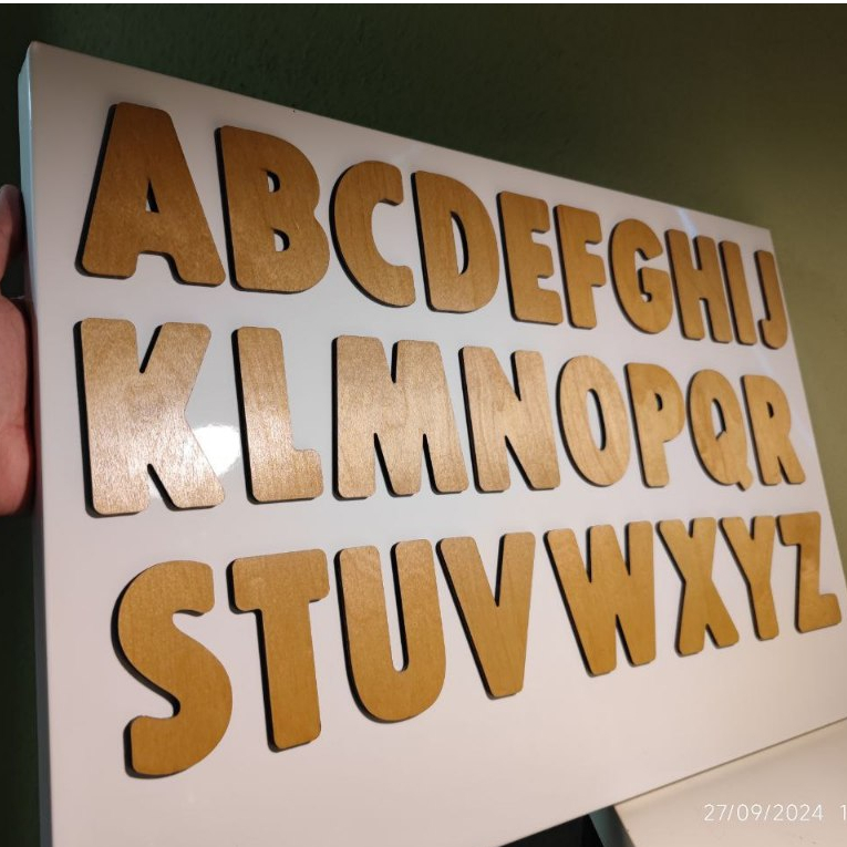 Magnetic Wooden Alphabet Letters A-Z | Huruf Hiasan Dinding | ABC Home ...