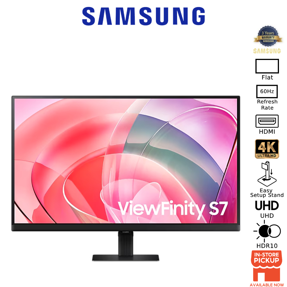 Samsung Monitor 27'' / 32" ViewFinity S7 S70D (27'' IPS/ 32'' VA /4K UHD /HDR10 READY/HDMI +DP ...