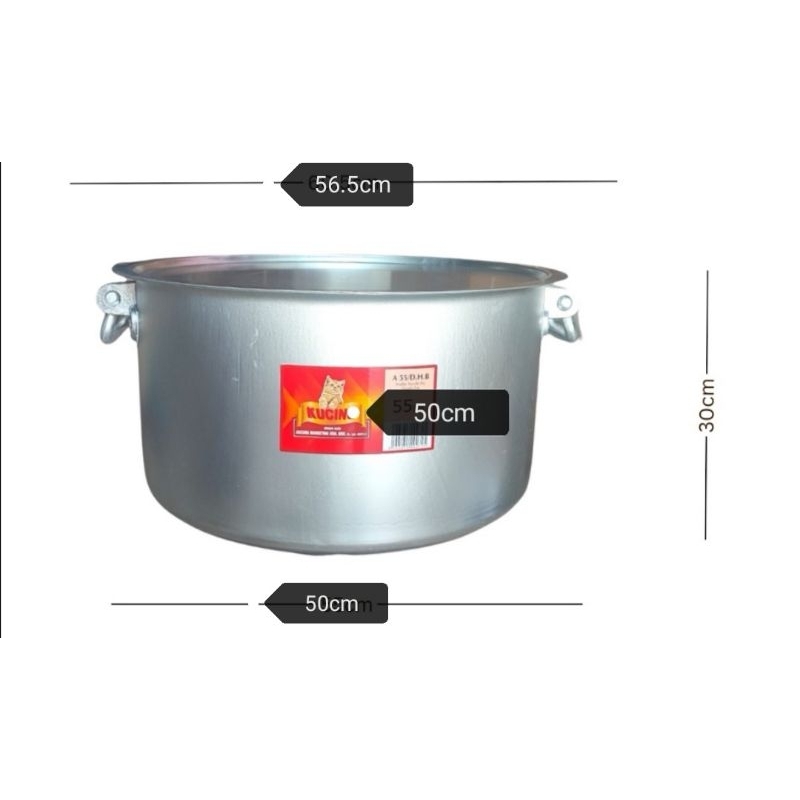 READY STOCK periuk cap kucing merah tangkai 2 /periuk tangkai kenduri /periuk besar saiz 50cm ...