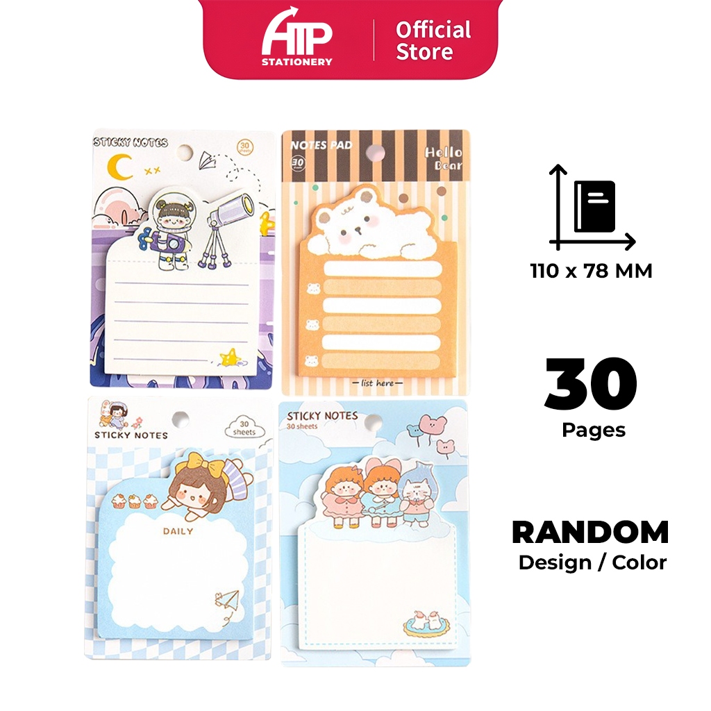 Moka Sticky Notes 5570 Cute Small Sticky Note Journal Decorative Study ...