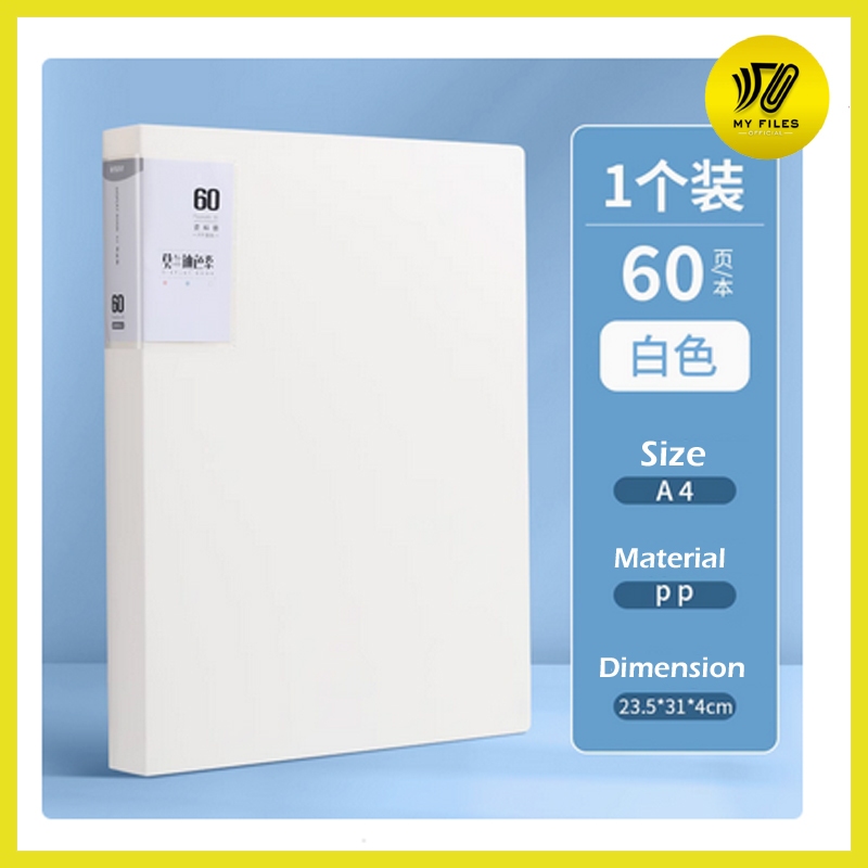 MYFILES 60/80/100 Pocket A4 Clear Holder Folder - Ultimate Certificate ...