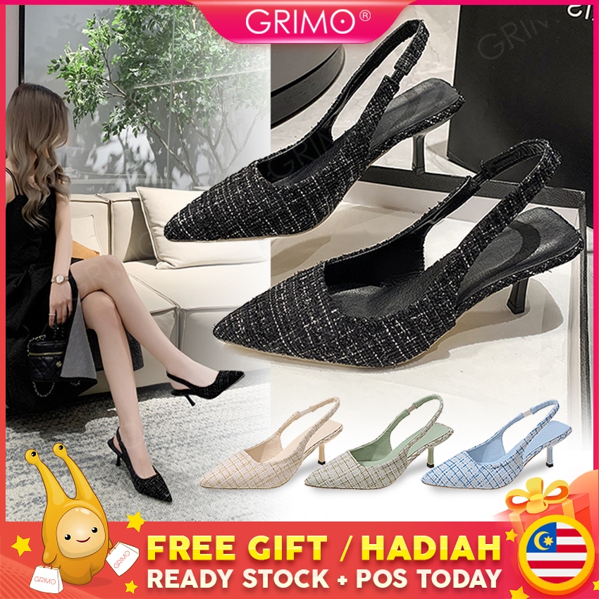 READY STOCK💝 GRIMO Veasprin Highheel Women’s Kasut Tinggi Perempuan ...