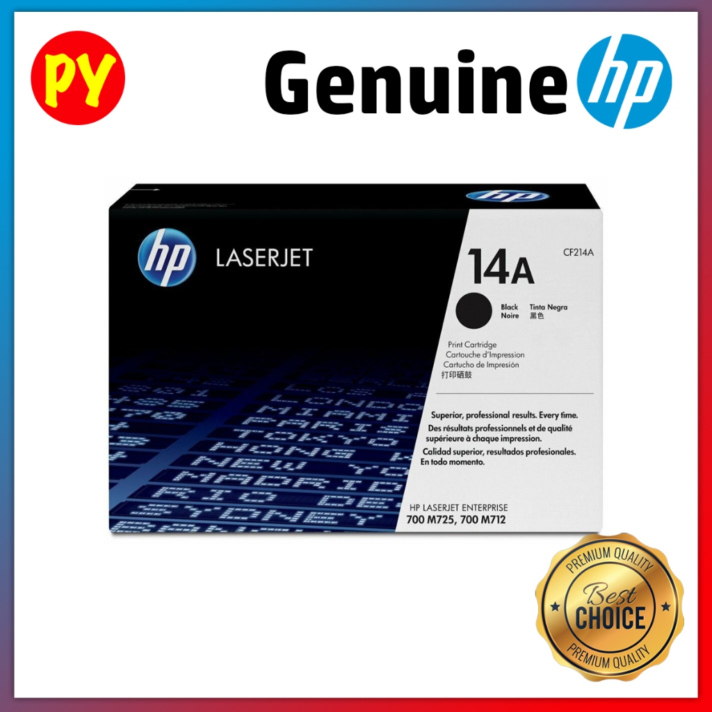 HP 14A Black Original LaserJet Toner Cartridge (CF214A) | Shopee Malaysia