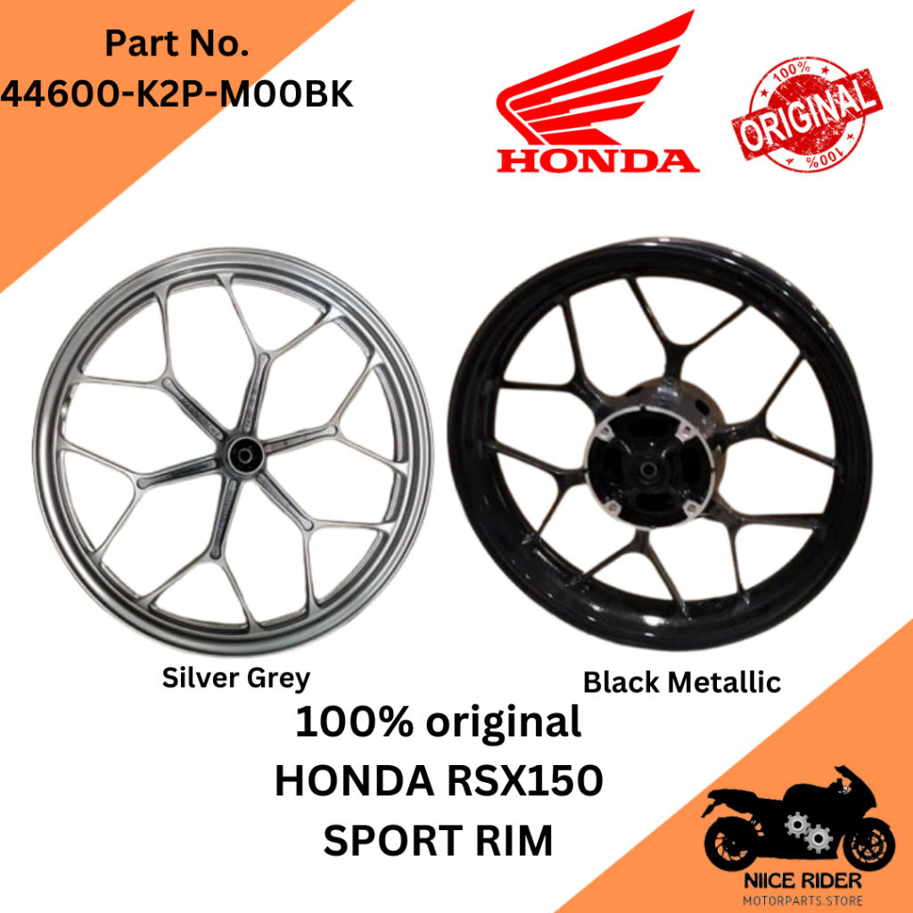 Honda RSX Sport Rim set depan belakang cast wheel front rear silver black 100% original 44600 ...