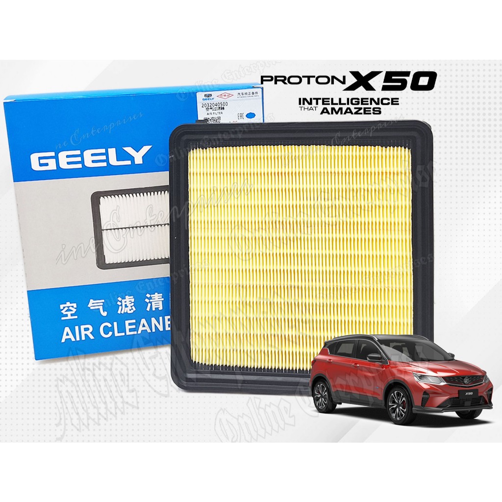 Engine Air Filter Proton X50 1.5T GEELY BINYUE 2032040500 Penapis Udara ...