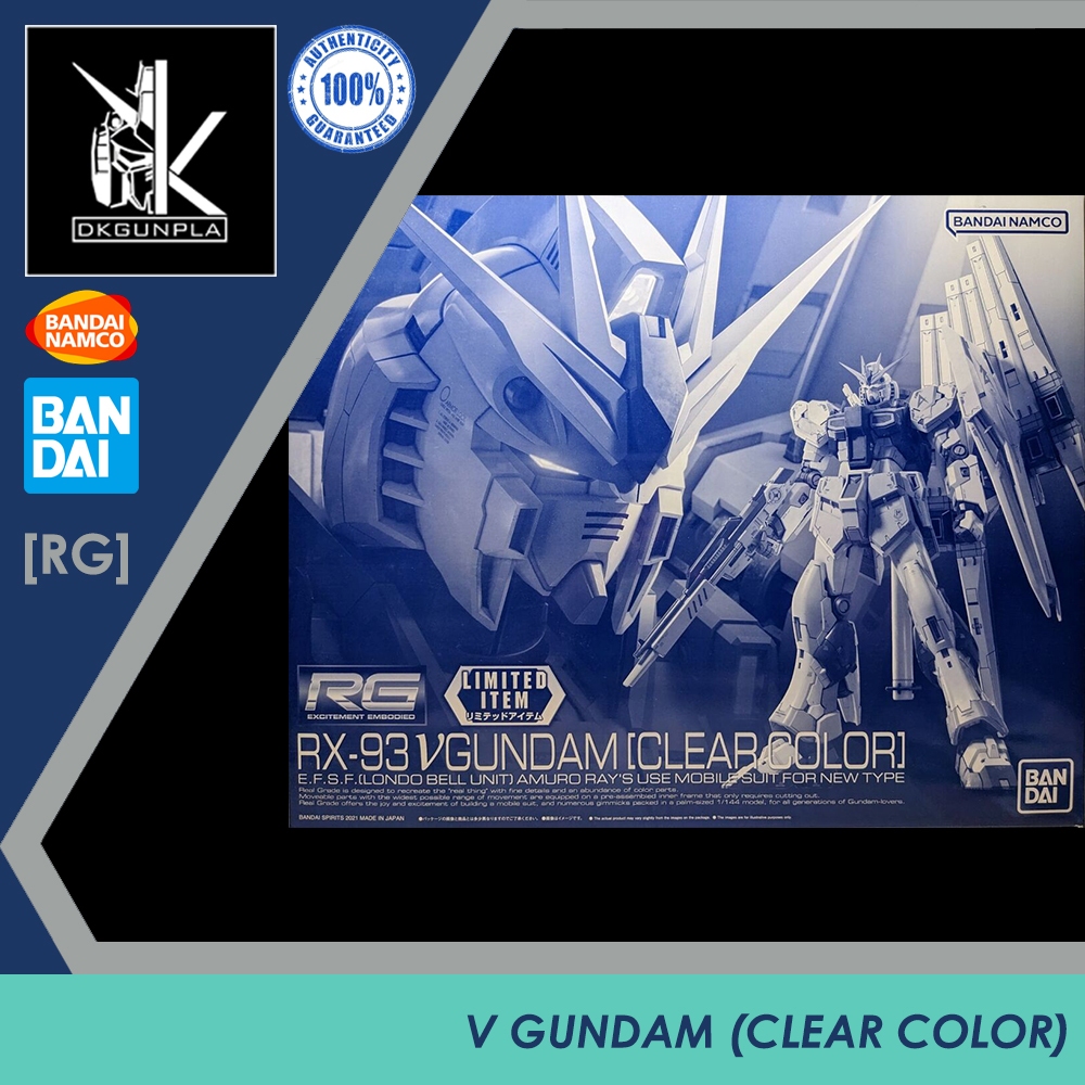 [RG] Pbandai V Gundam (Nu Gundam) (Clear Color) | Shopee Malaysia