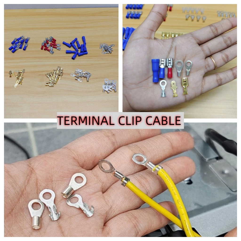 TERMINAL CLIP CABLE WIRE SOCKET CONNECTOR COPPER BRASS WIRING FEMALE ...
