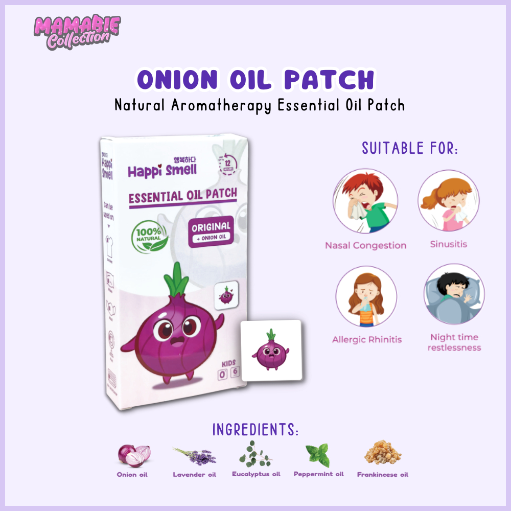 Onion Oil Patch Pelekat Aromatherapy Onion Selsema Resdung Batuk Happi ...