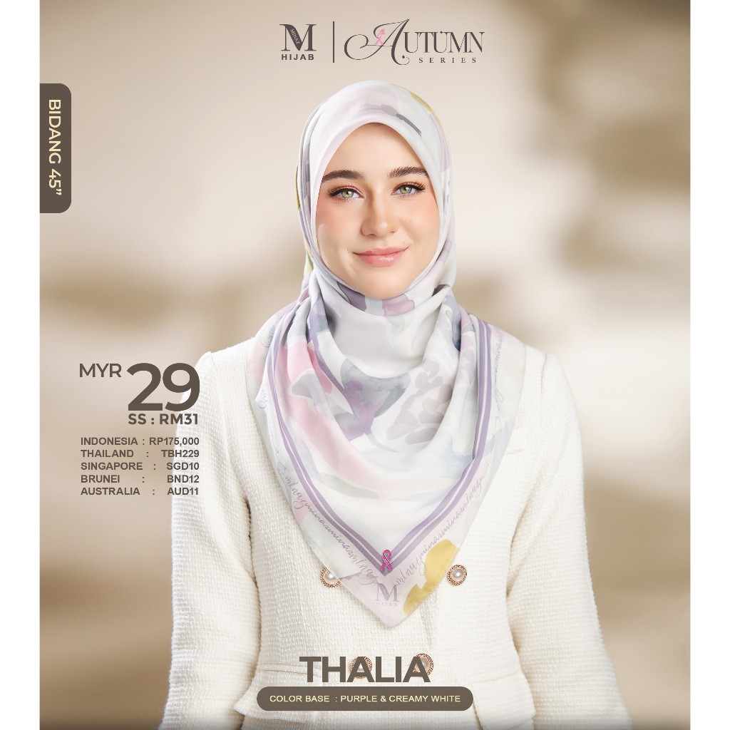 MINAZ HIJAB AUTUMN SERIES : THALIA | Shopee Malaysia