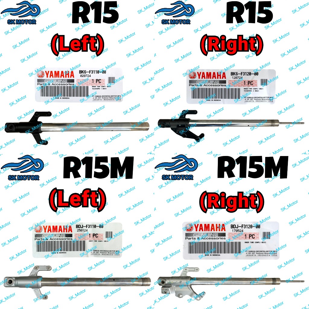 Yamaha YZF-R15 M R15M Original Fork Tube Batang Fock Fok Chrome Inner ...