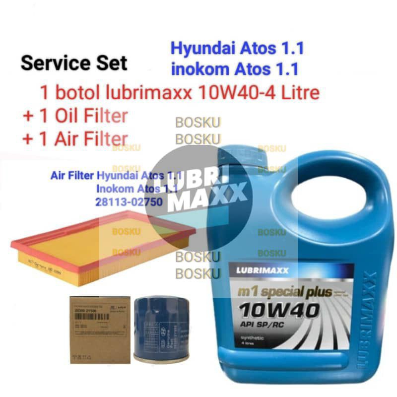 Hyundai Atos 1.1 Inokom Atos 1.1 Service Set (lubrimaxx 10W40_4L +oil ...