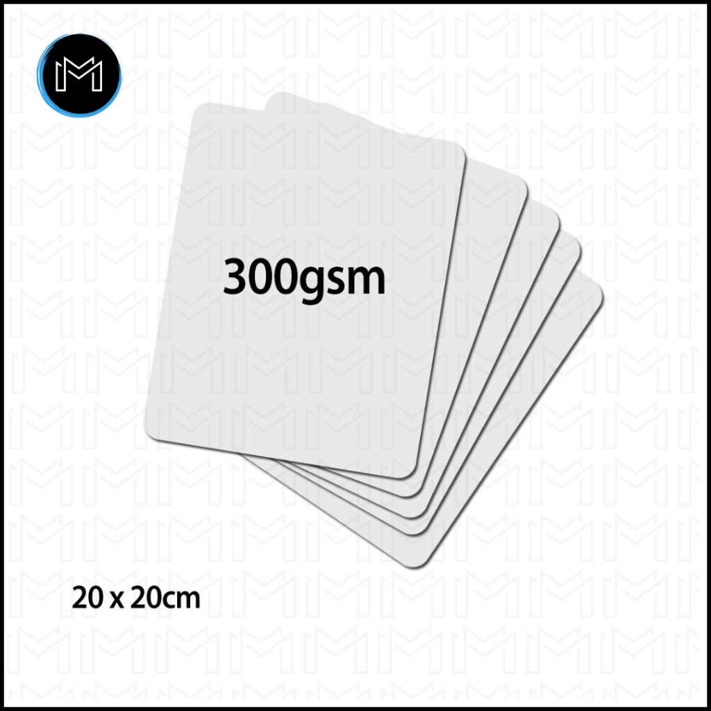 (50 pcs) Art Card Paper 300gsm , 350gsm DIY Office One Size Glossy and ...