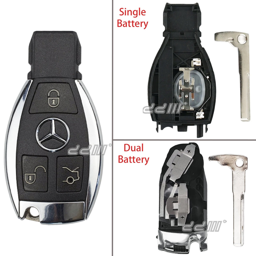 [READY STOCK] Mercedes Benz 3 Button Smart Key Shell Remote Key Case ...