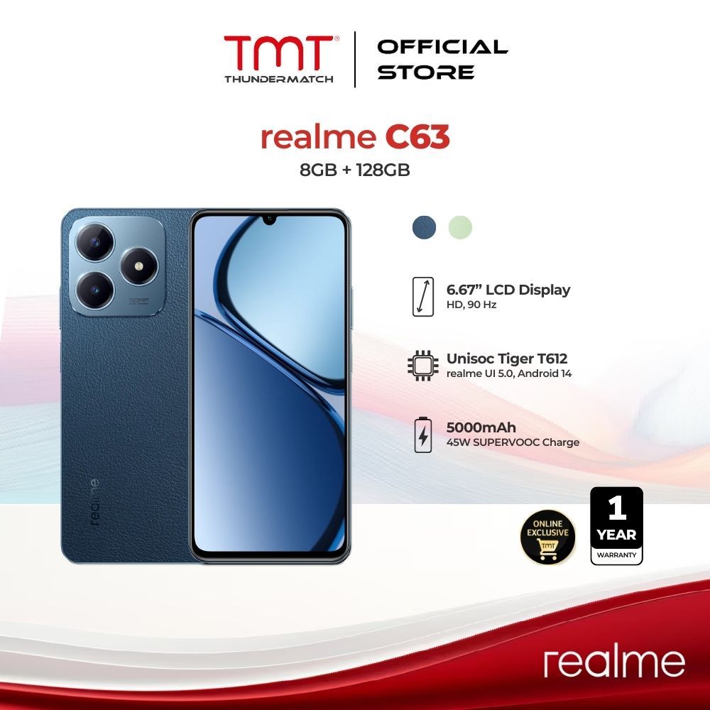realme C63 Smartphone (8GB RAM + 128GB ROM) | Shopee Malaysia