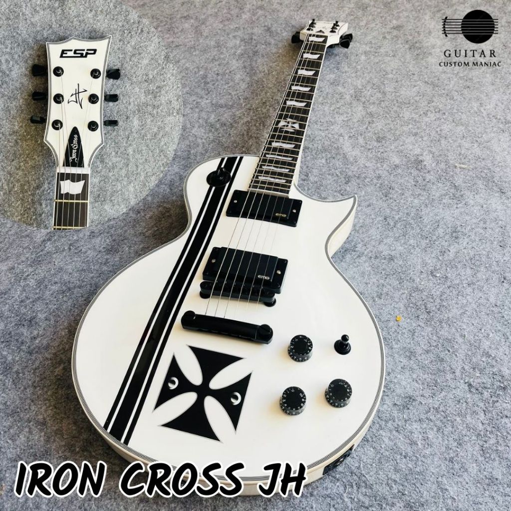 GCM Custom Made James Hetfield Iron Cross Signature Series Guitar ...