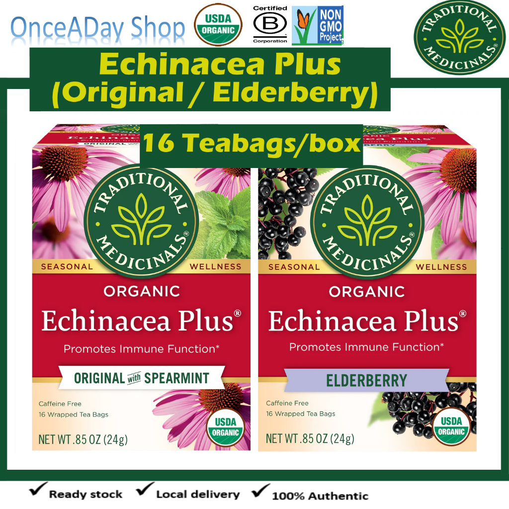 Traditional Medicinals, Organic Echinacea Plus Tea, Original with ...