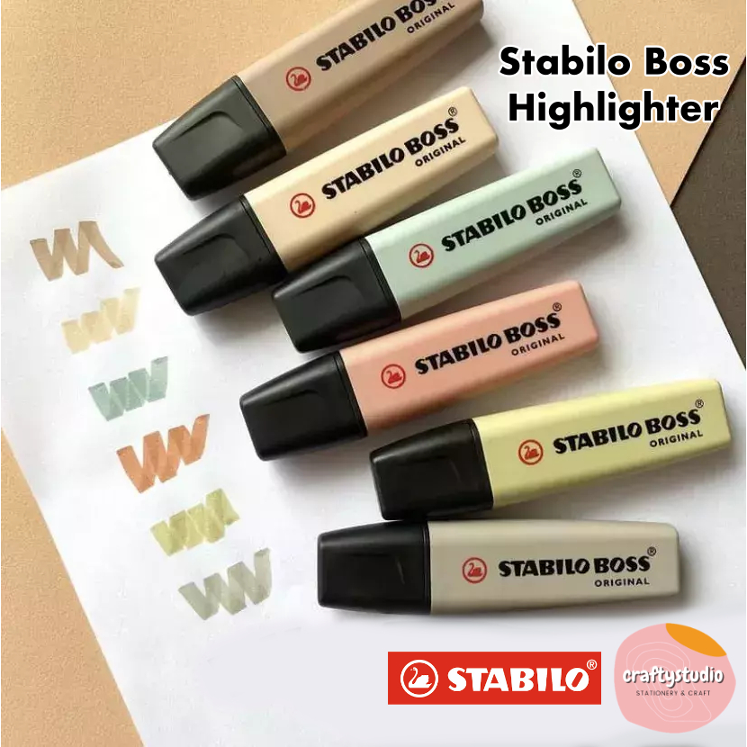 (NEW) Stabilo Boss Original Pastel Highlighter, Pastel Highlighter ...