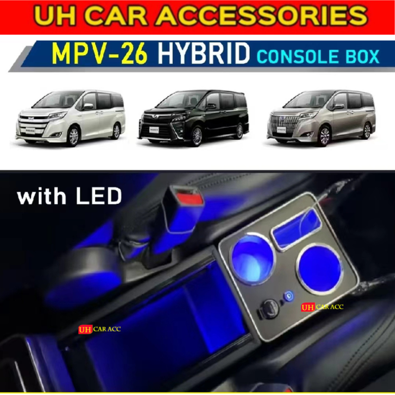 TOYOTA VOXY NOAH Hybrid MPV 26 Console Box Atmosphere LED light / USB ...