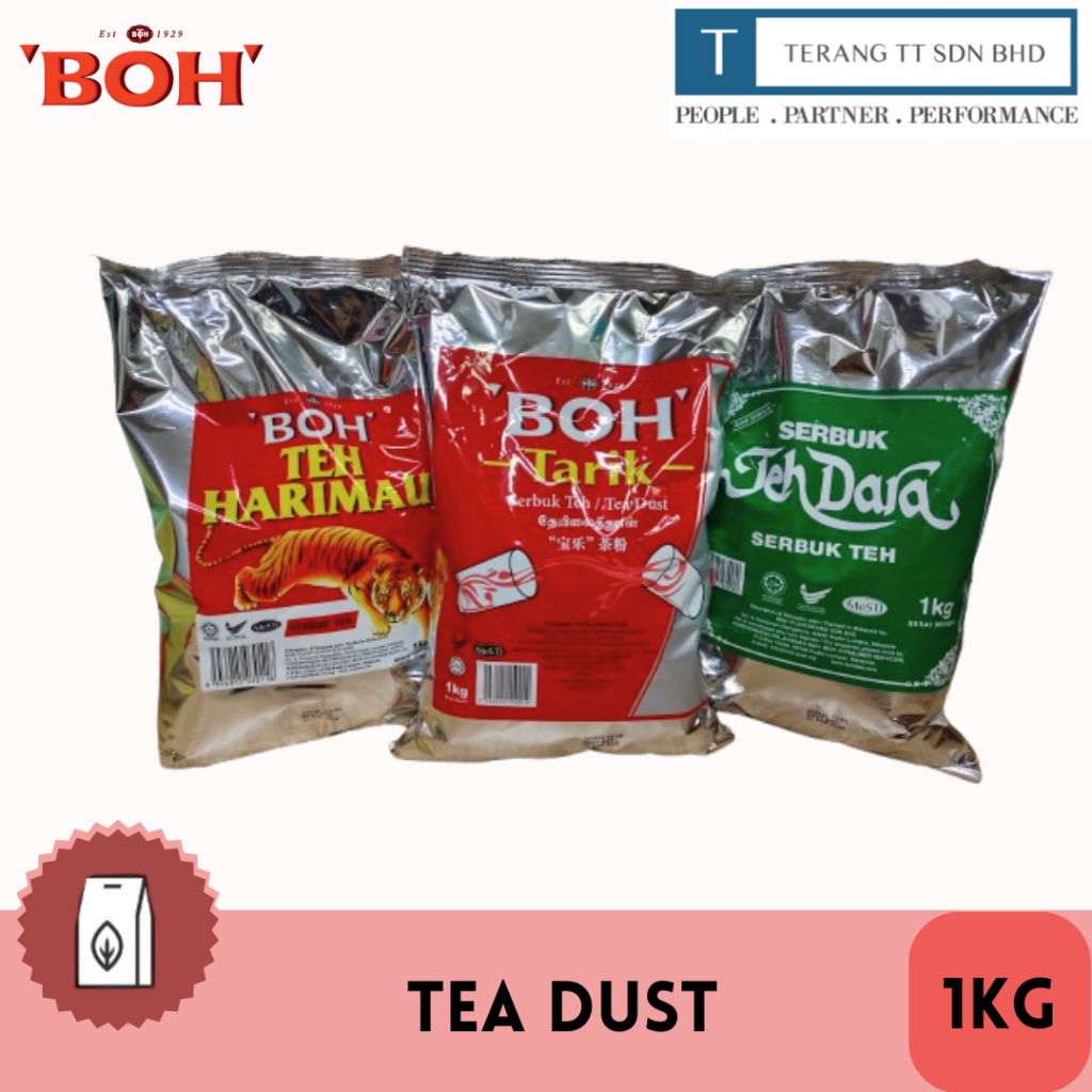 BOH Tea Dust 1kg (Teh Tarik / Teh Harimau / Teh Dara) | Shopee Malaysia