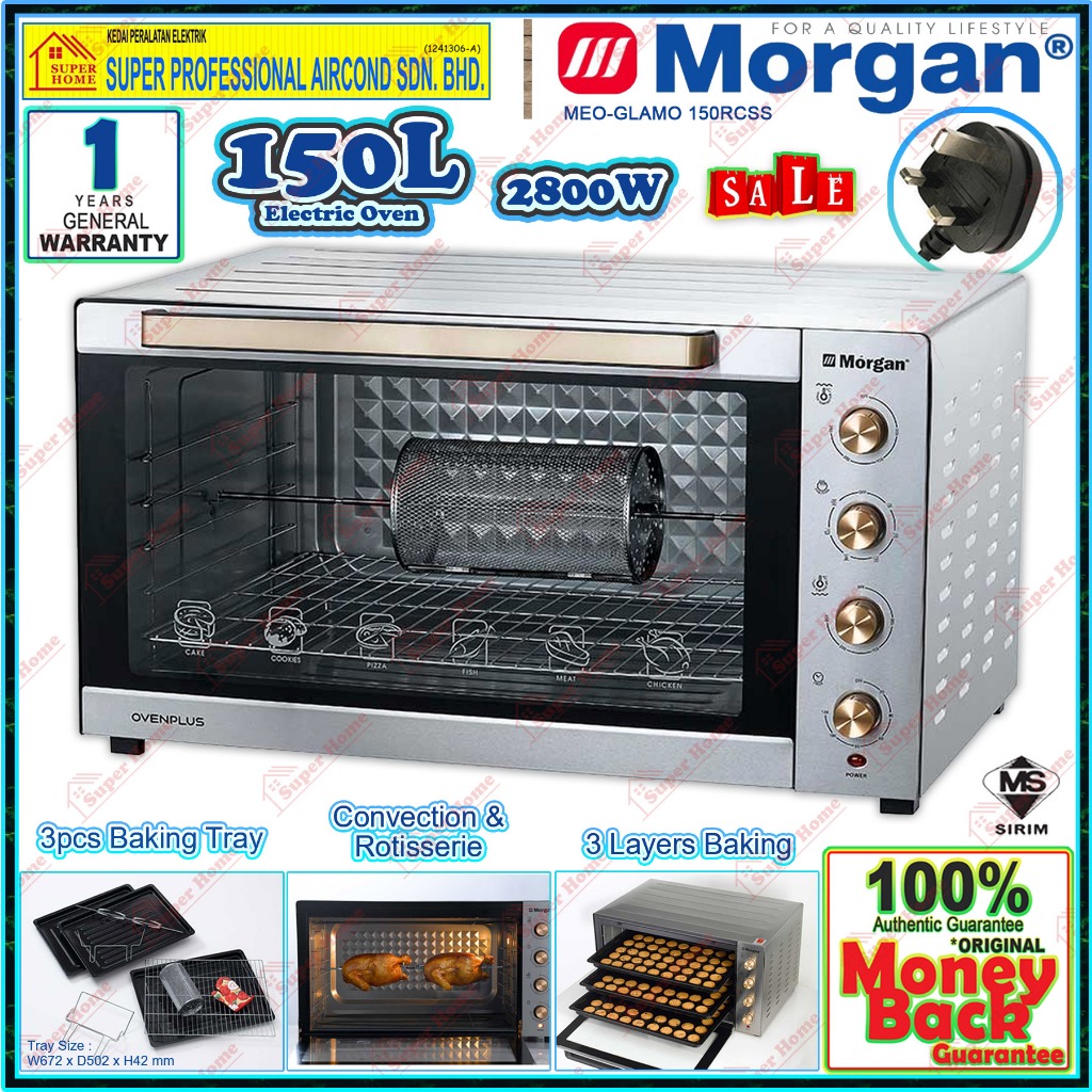 Morgan Electric Oven MEO-GLAMO 150RCSS Convection Electric Oven 150L ...