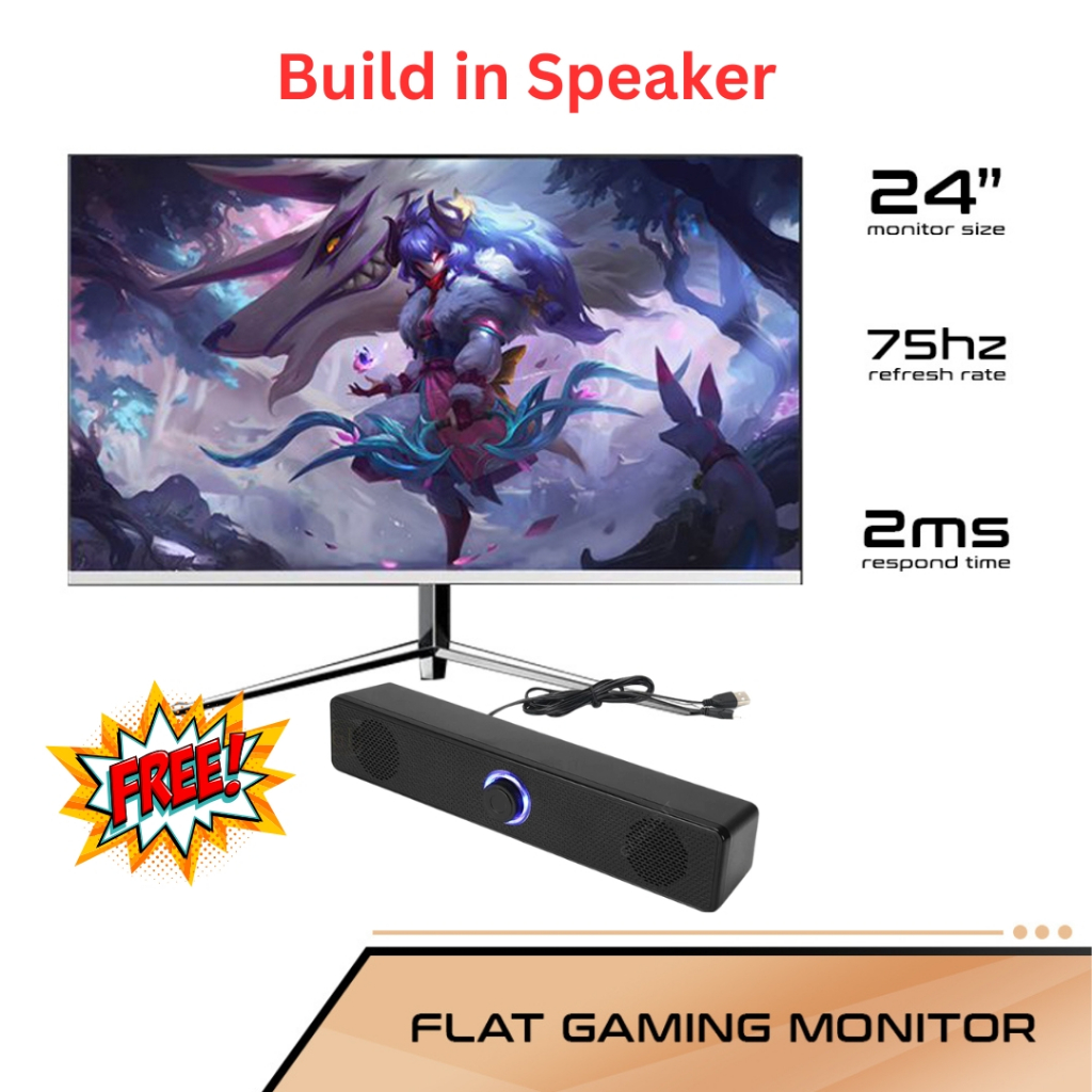 24 HD Gaming Monitor 75Hz 5ms IPS Gaming Monitor (24") | Shopee Malaysia