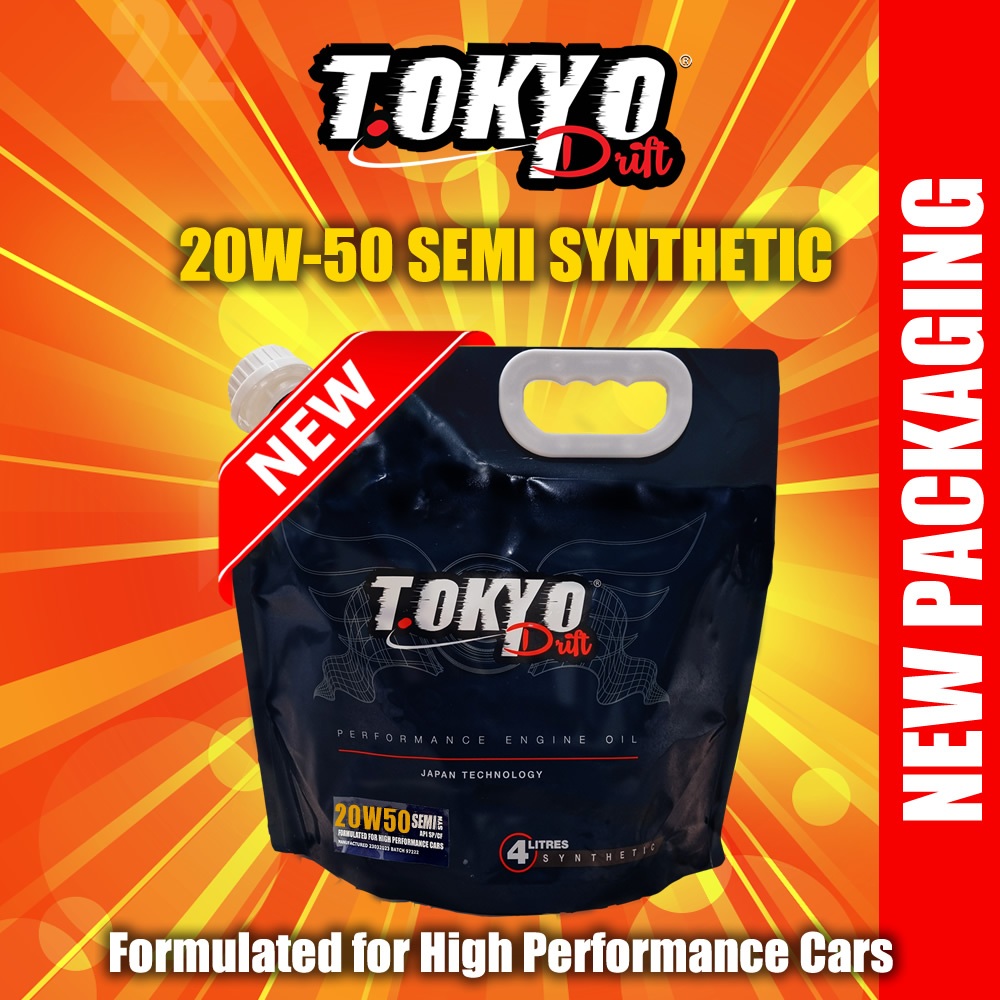 Tokyo Drift 20W50 Engine Oil Semi Synthetic API SP 4L With Shenzo Japan ...