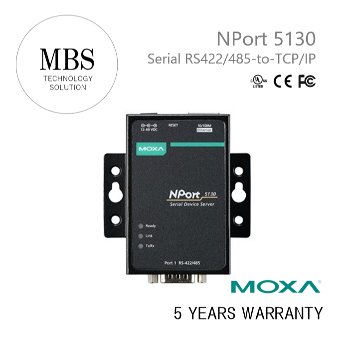 MOXA Original Brand New NPort 5130 + MOXA Original UK Plug Adapter ...