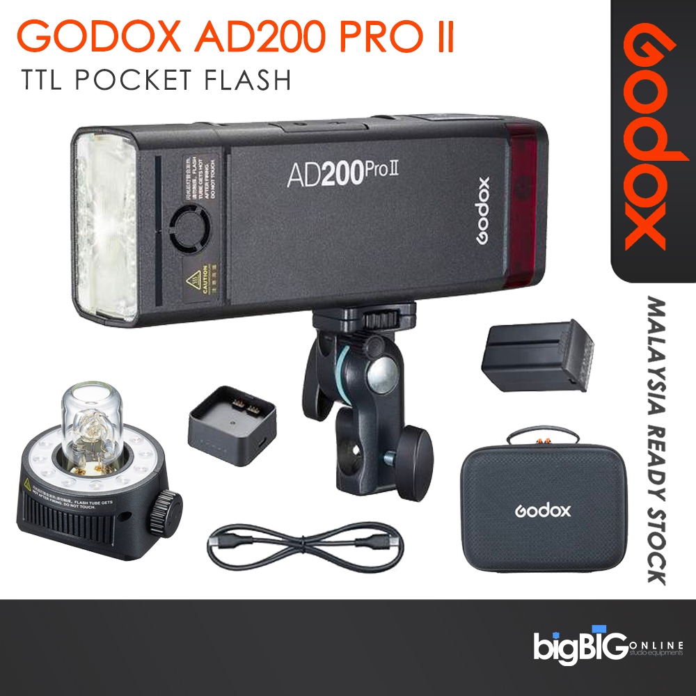 Godox AD200 Pro II AD300 Pro AD100 Pro TTL X2 Mini Outdoor Strobe ...