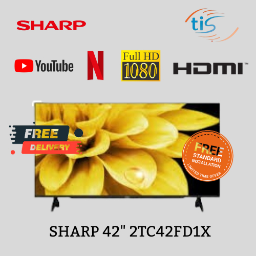 Sharp 42 Inch Full HD TV with DVBT2 2TC42FD1X | Shopee Malaysia