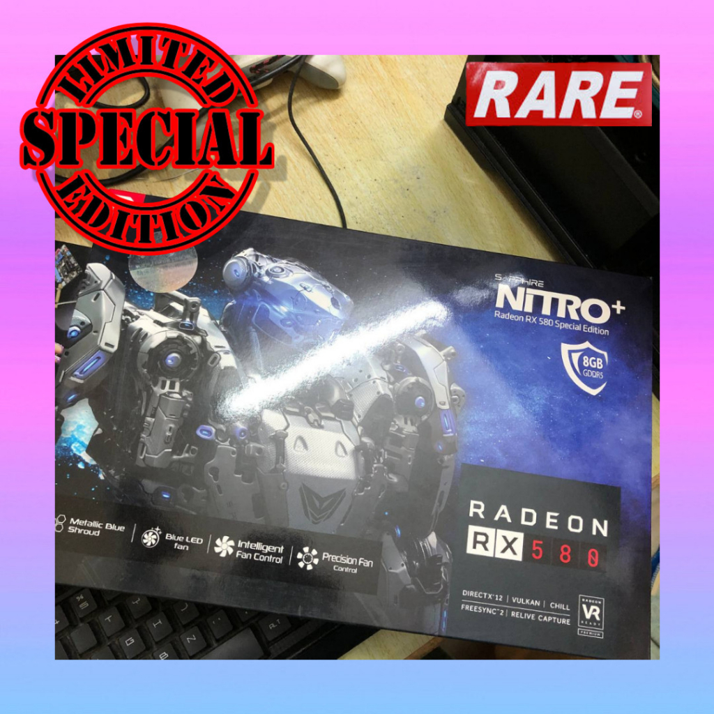 [Last Unit ] Sapphire Nitro RX 580 Special Edition 8GB Gaming Fullset ...