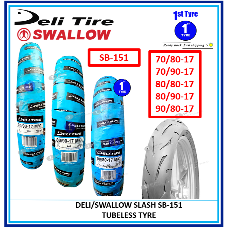 DELI/SWALLOW SB-151 SB151 SLASH 70/80-17, 70/90-17, 80/80-17, 80/90-17 ...