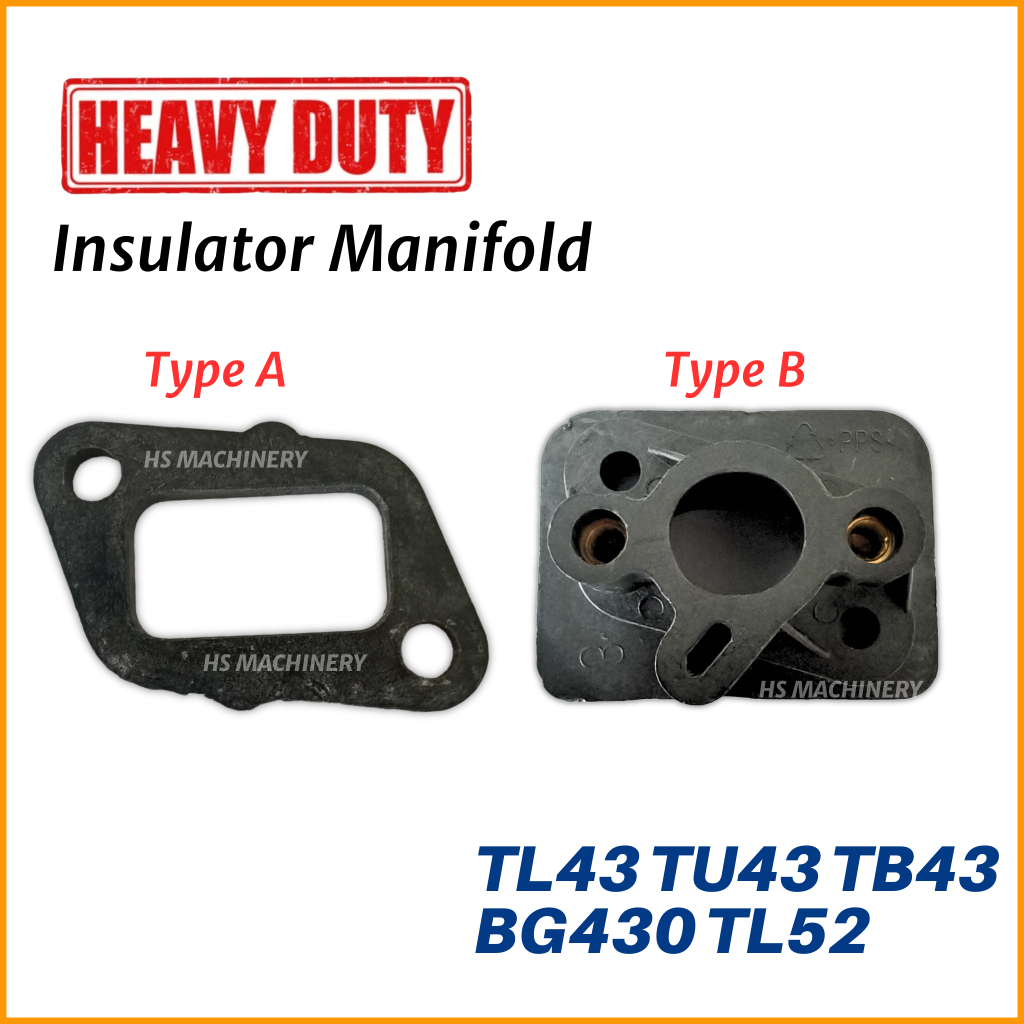 Heavy Duty TL43 TB43 TU43 BG430 TL50 TL50 TB50 TB52 BG520 Mesin Rumput Manifold Insulator Grass ...