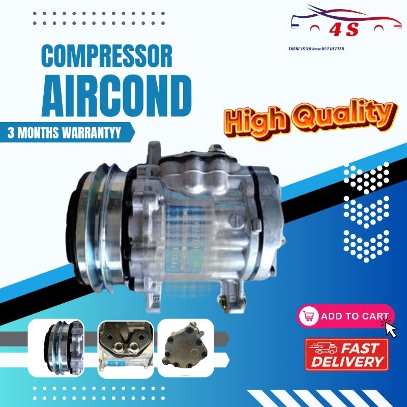 3 MONTH WARRANTY Compressor, Perodua Kelisa/ Kancil, Sanden System, Car ...