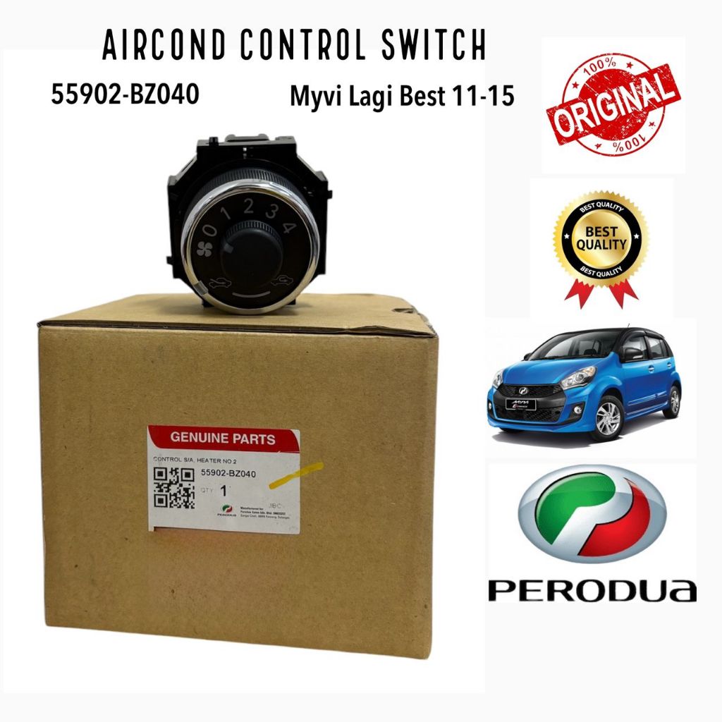 100% ORIGINAL PERODUA AIRCOND CONTROL SWITCH MYVI LAGI BEST 11-15 ...