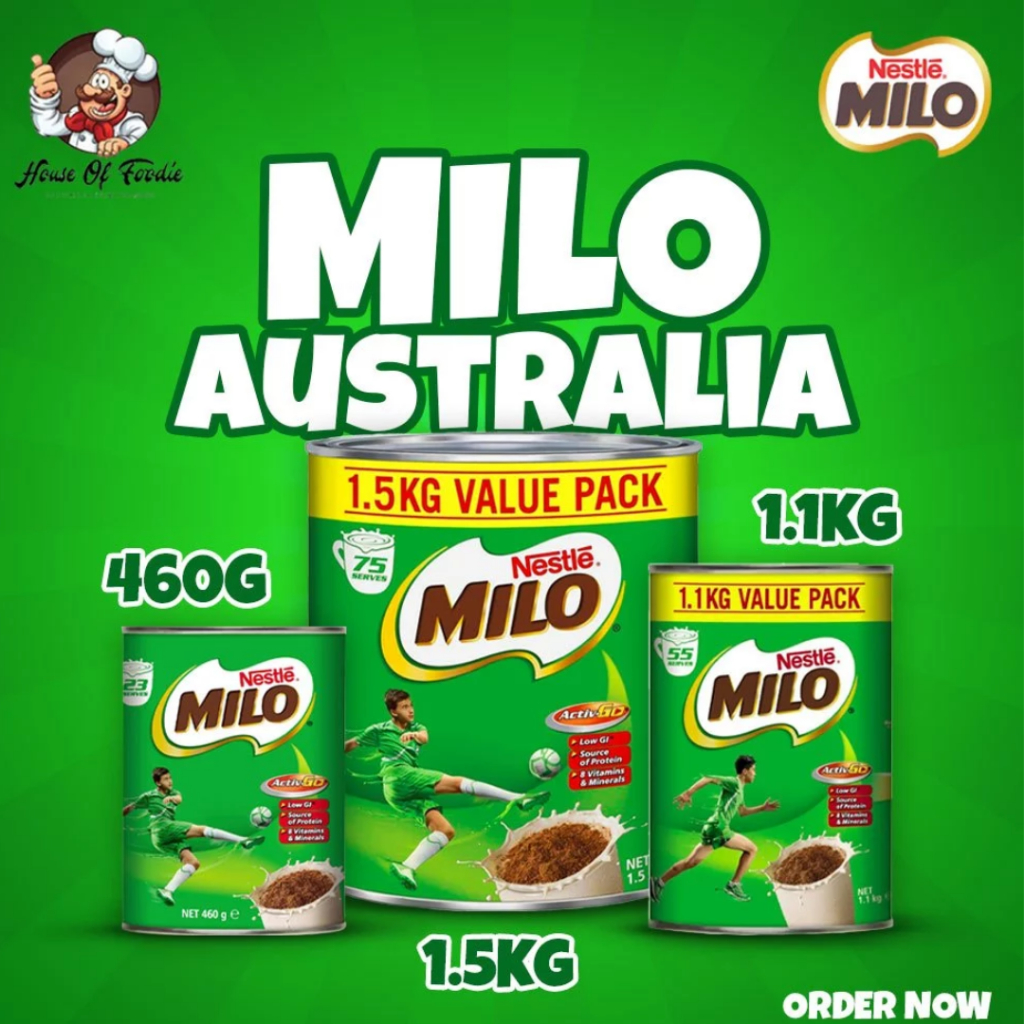 MILO (Australia Import) 1.1kg / 1.25kg / 1.5kg Tin - Original ...